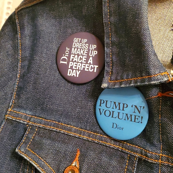 Dior | Jewelry | New Never Used Rare Dior Pin Matte Black With White ...